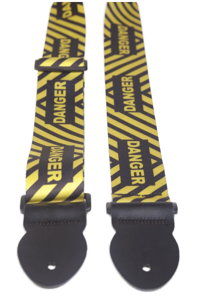 Danger Webbing Guitar Strap – derosamusicbuntingford
